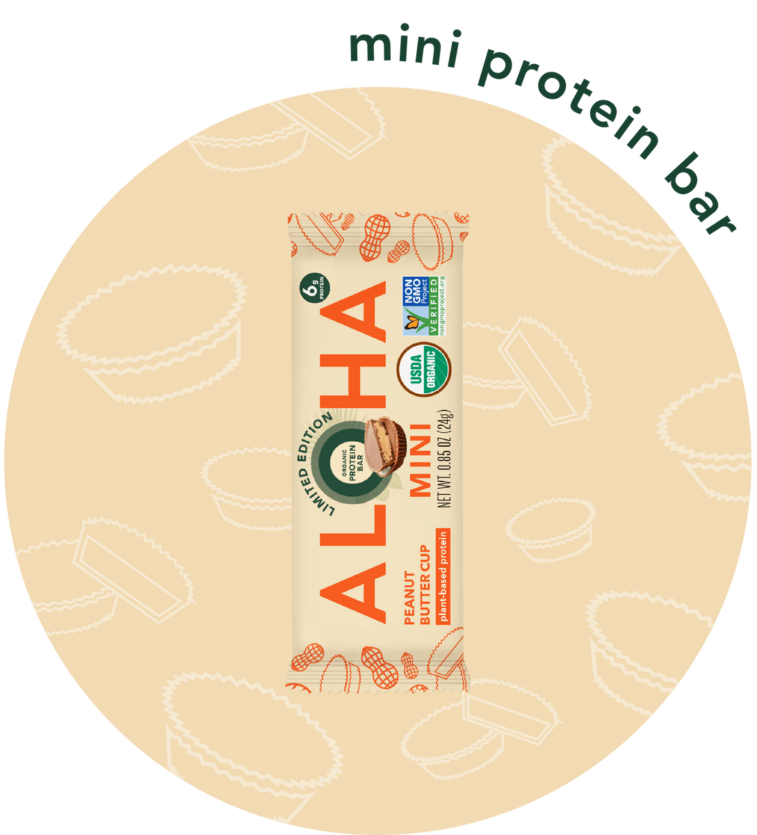 Mini Plant Based Protein Bars - ALOHA